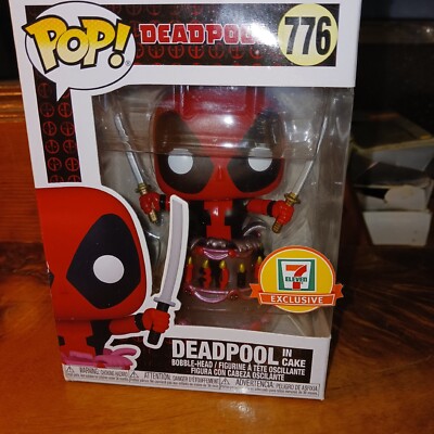 Funko Pop Deadpool #776 In Cake Metallic 7 Eleven Exclusive 30th ...