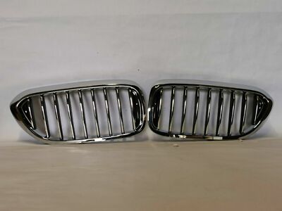 Front Chrome Grille Pair Fit BMW 5Series 2017-2019 51137390865 ...