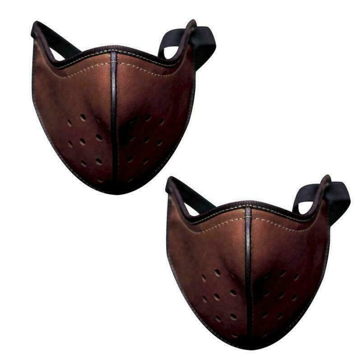 Leather Motorcycle Face Mask