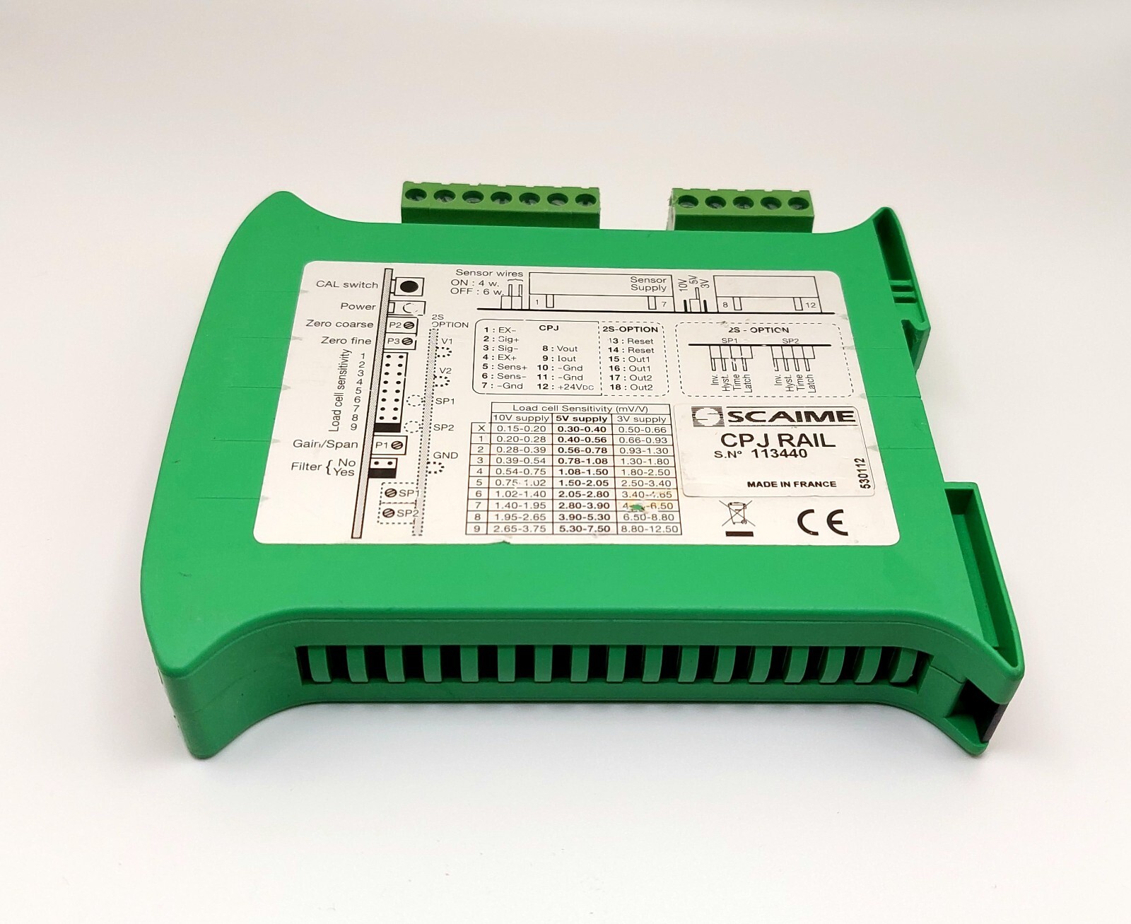 SCAIME CPJ RAIL Analog Strain gage conditioner | eBay