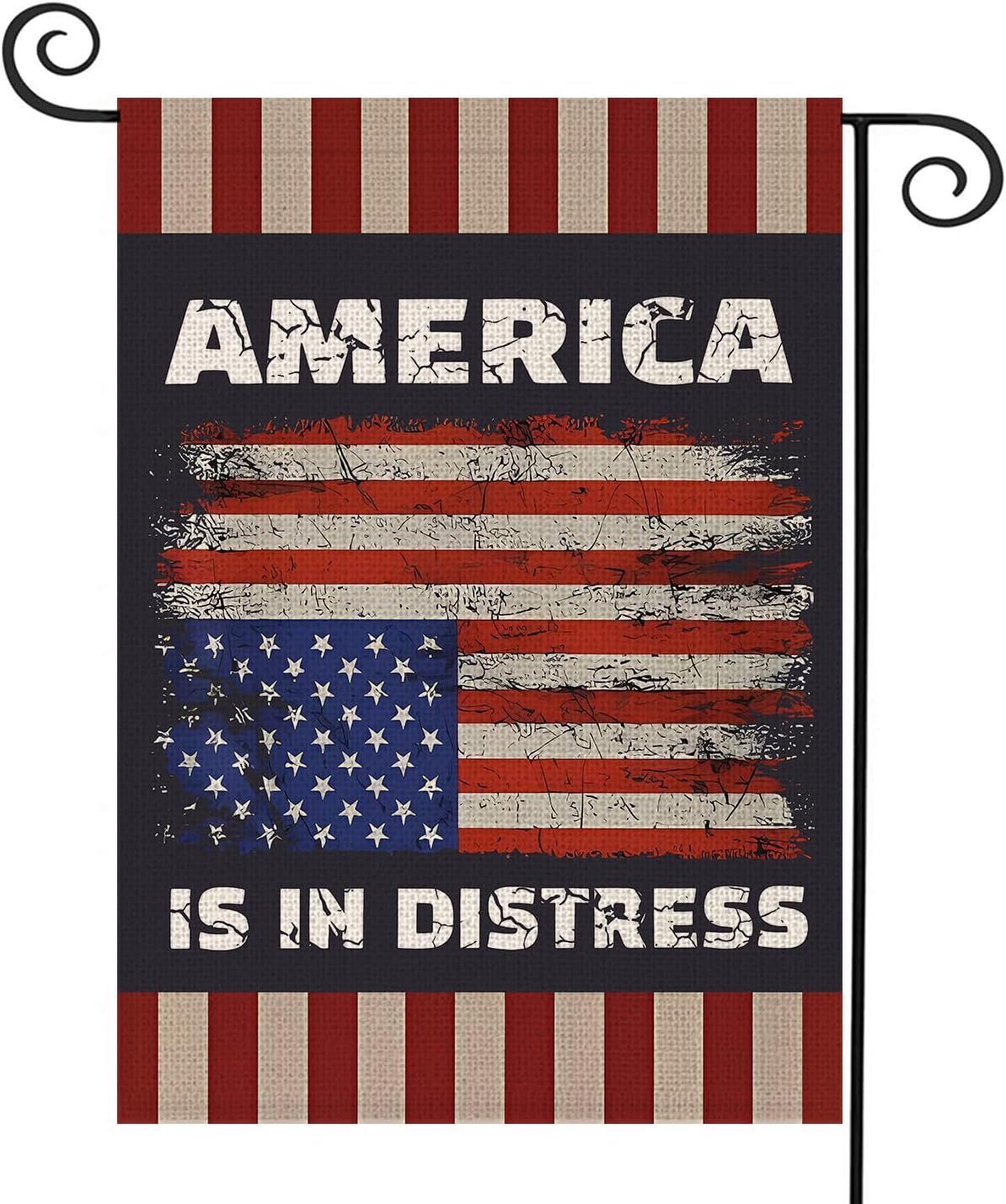 WENWELL Upside Down American Garden Flag - America Is In Distress Flags ...