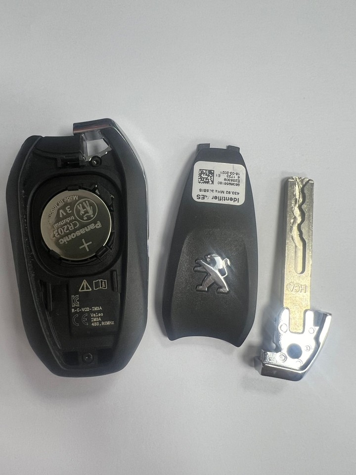 GENUINE PEUGEOT 3 BUTTON REMOTE SMART KEY FOB. TESTED VALEO IM3A ! | eBay