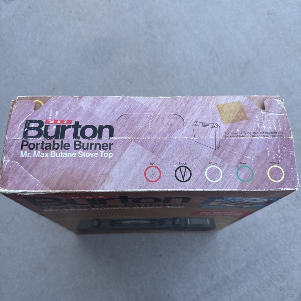 Max Burton Mr. Max Table Top Burner (Black) | eBay