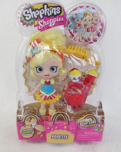 Shopkins Shoppies Popette Doll & 2 Exclusive Shopkins! NEW | eBay
