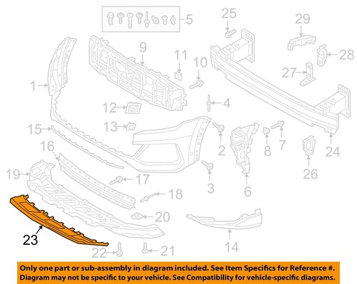 AUDI OEM 19-23 Q8 Front Bumper Grille Bumper Components-Cross Bar ...