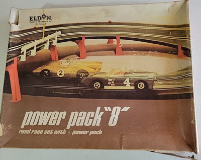 Vintage ELDON Power Pack “8” 1/32 Scale Road Racers. Complete Read ...