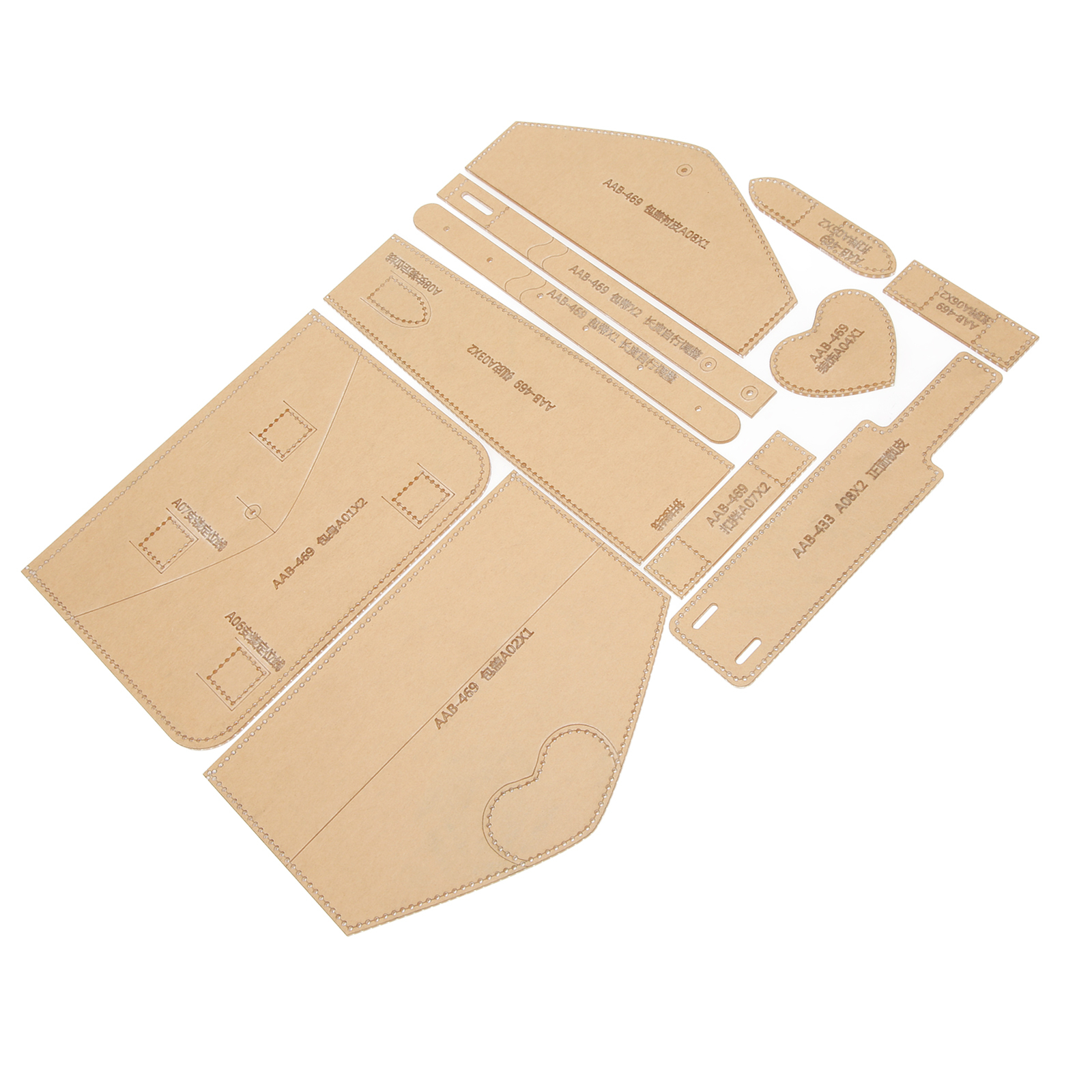 Shoulder Bag Acrylic Template Pattern Leather Bag Pattern Kit For ...