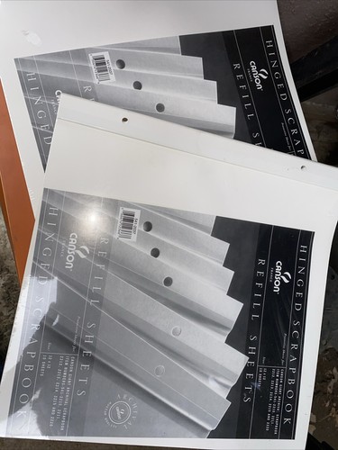 2pk Canson Album Refill Sheets Archival Acid Free Post Hinged White ...