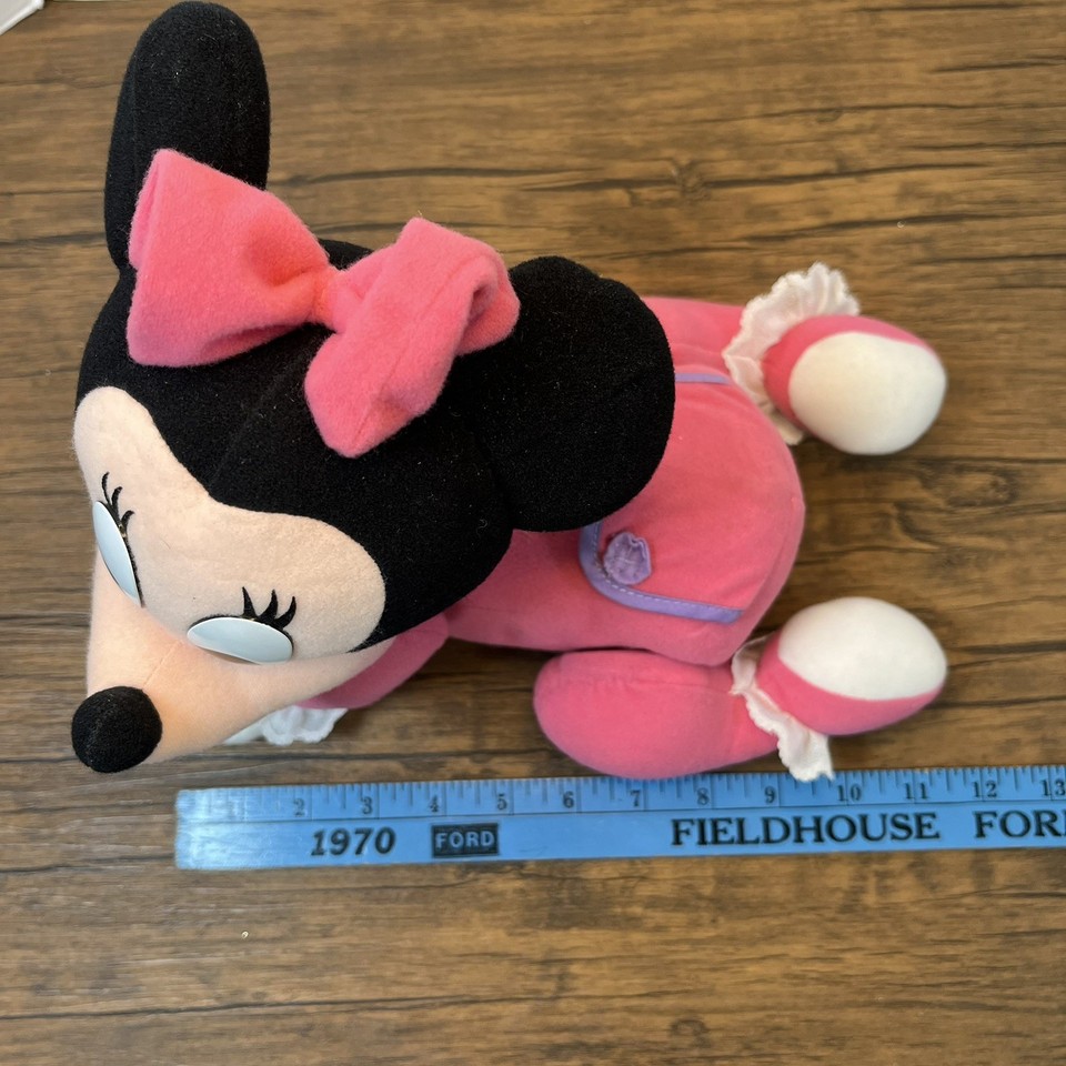 Disney Touch n Crawl Baby Minnie Mouse Toddler Plush Toy 1995 Mattel ...