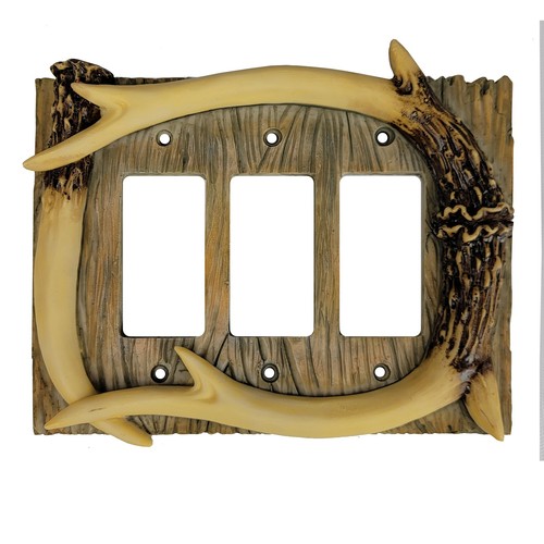 Rivers Edge Products Decora Switch Plate Cover, Triple Gang Wall Plate ...