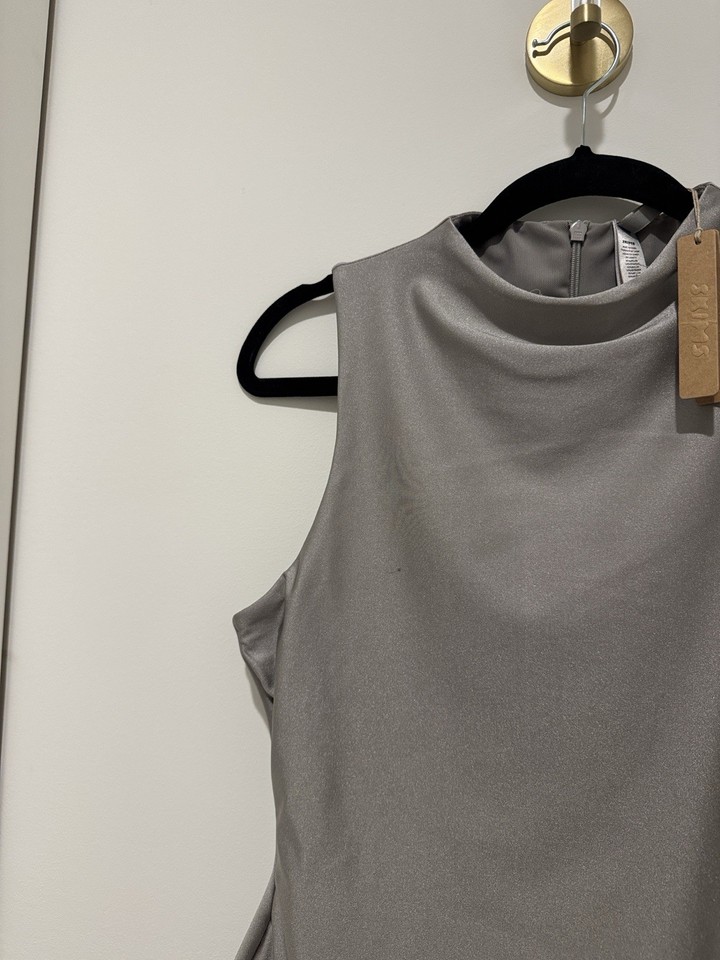 NWT Skims Metallic Gray Bodysuit Size XL | eBay