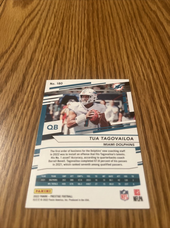 2022 Prestige Tua Tagovailoa Miami Dolphins Xtra Points Free Shipping ...