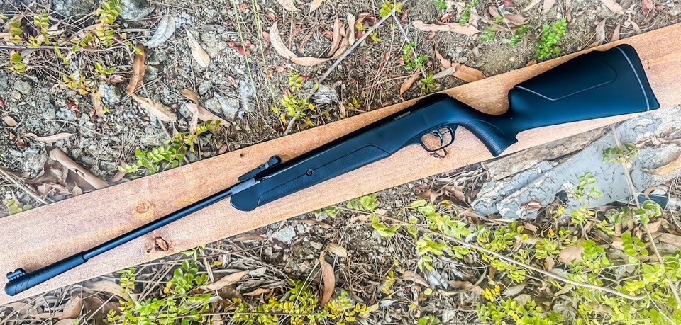 Air Rifle 4.5 / 5.5mm Caliber Hunting Pellet Gun .177 / .22 Safety 500/ ...