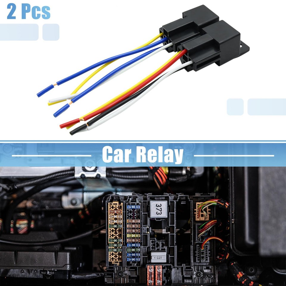 2pcs JD-2912 4 Pin DC 36V 40A Universal Car Fuse Relay Switch Power ...