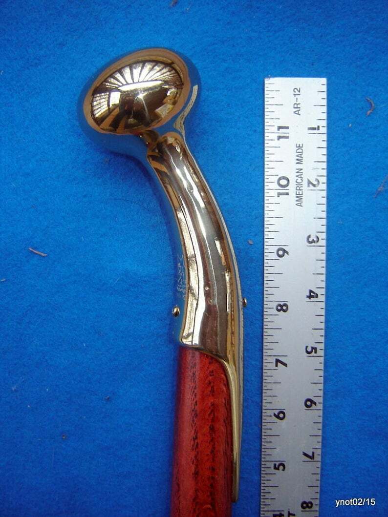 OFFICER’S SWAGGER STICK Morning Walk Metal Ball Light Weight Timber ...