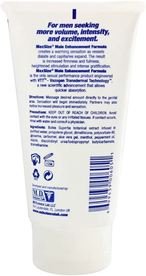 MAX Size Cream💋Male Performance Enhancement Gel Penis Firmness Lotion ...