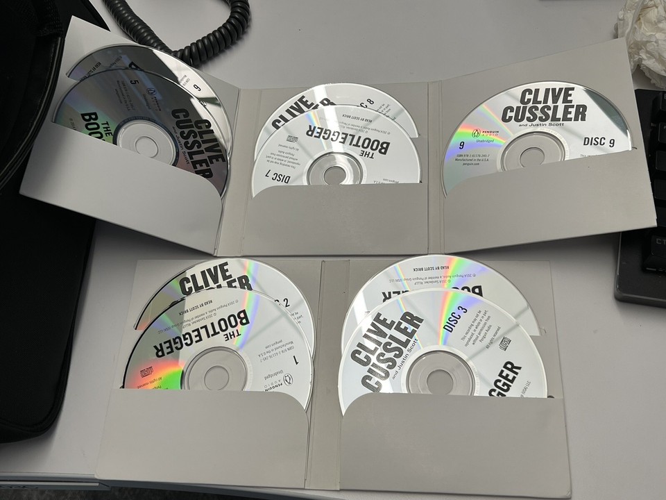 THE BOOTLEGGER 9-DISC CD AUDIOBOOK BY CLIVE CUSSLER, READ SCOTT BRICK ...