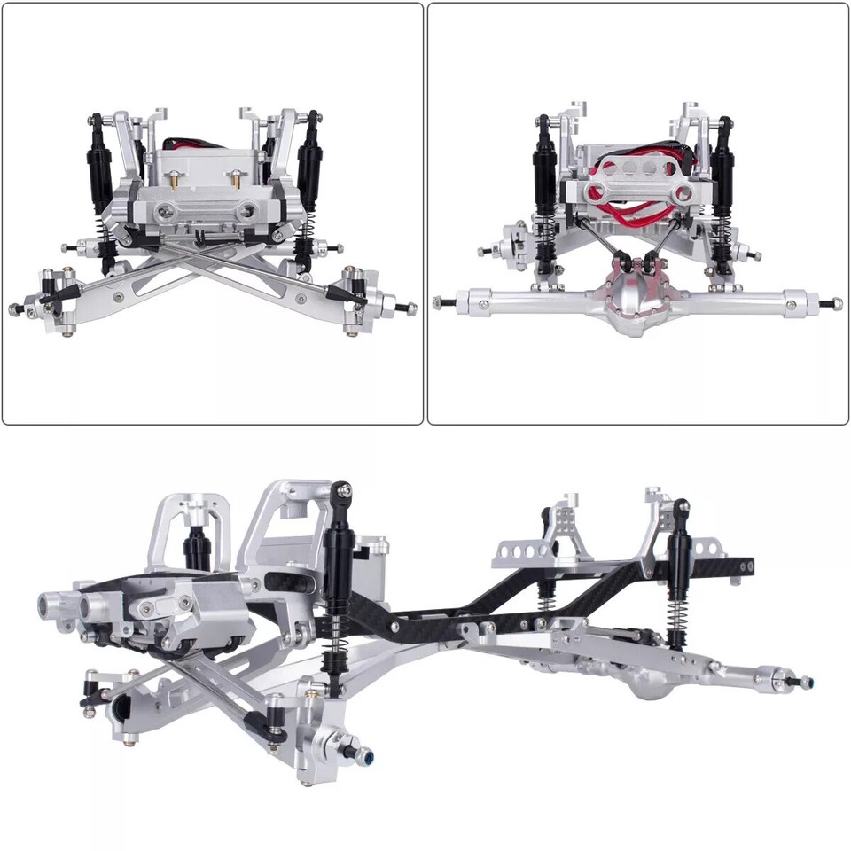 Twin I-Beam 2WD Pre-Runner Chassis Kit For 1/10 SCX10 I II III Pro TRX4 ...