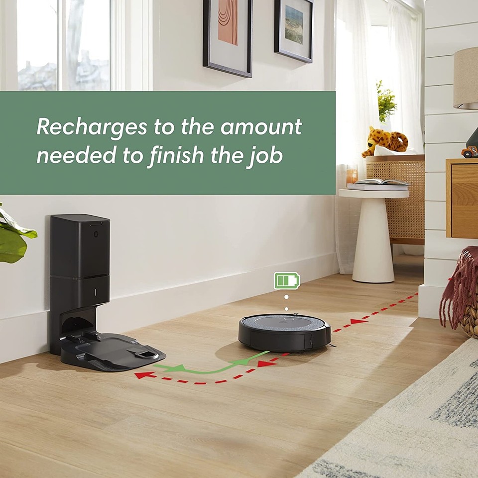 iRobot Roomba i4+ EVO (4550) Self-Emptying Robot Vacuum - Certified ...