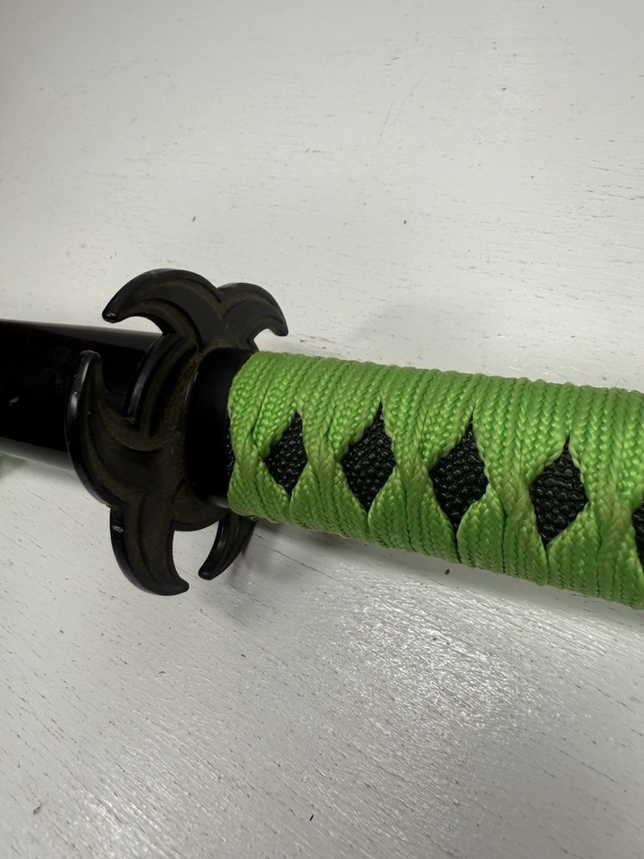 Rare 41” Zombie Samurai Katana Sword – Green Handle – Blood Splatter ...