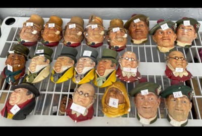 Bossons Chalkware Head~Faces Wall Hanging Art Figurine *PICK 1 * LOT ...