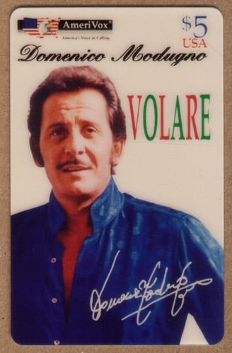 Domenico Modugno (Italienische Singer) Volare Test Handy Karte | eBay