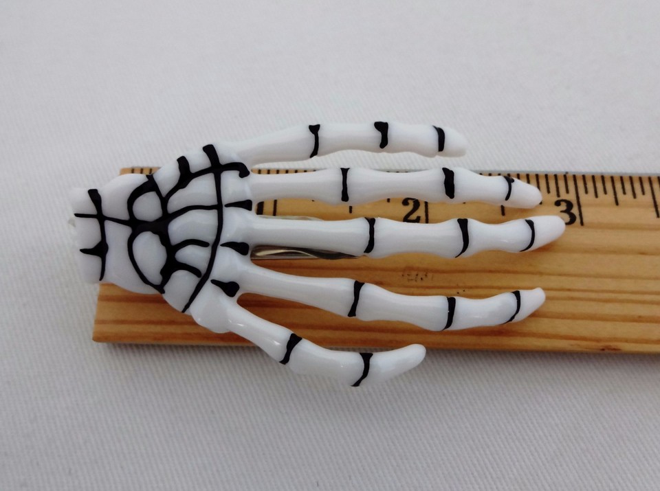 Halloween Hair Clips Skeleton Hand Plastic Zombie Hands Metal Clips | eBay
