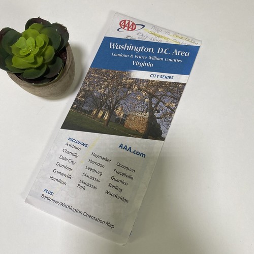 AAA Washington, D.C. Area City Series Fold Out Road Map | eBay