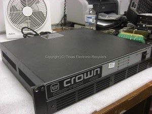 Crown com-tech 400 200w amplifier w/ crown p.i.p.-bb 2 channels ...