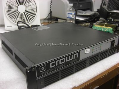 Crown com-tech 400 200w amplifier w/ crown p.i.p.-bb 2 channels ...