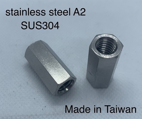 ( QTY20 )3/8-16 Thread Rod Coupling Nut Stainless Steel 18-8 Extension ...