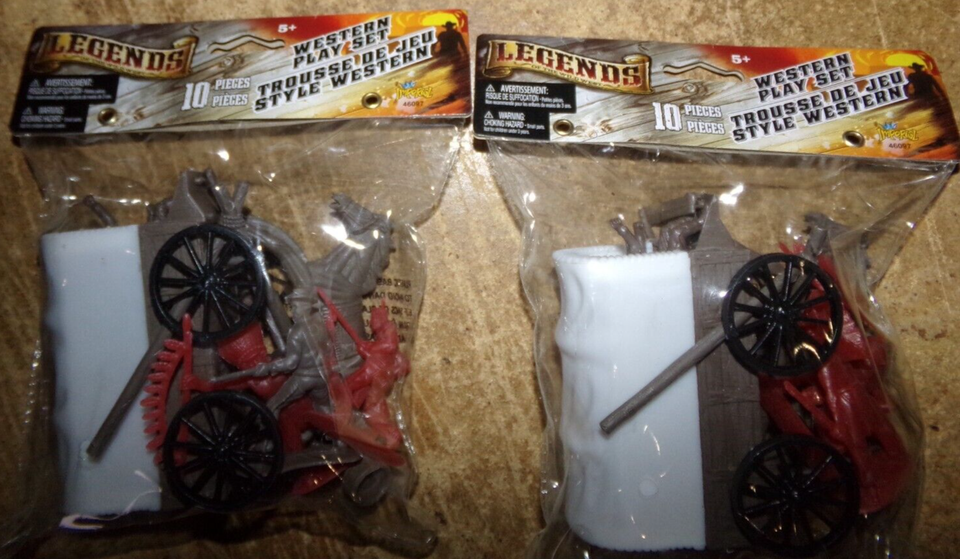 2-lot 10 pieces each legends western playsets in the package new | eBay