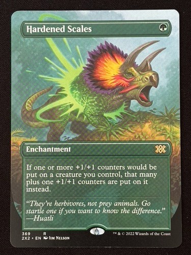 1x MTG Hardened Scales (Borderless) - Double Masters 2022 (2X2) #369 ...