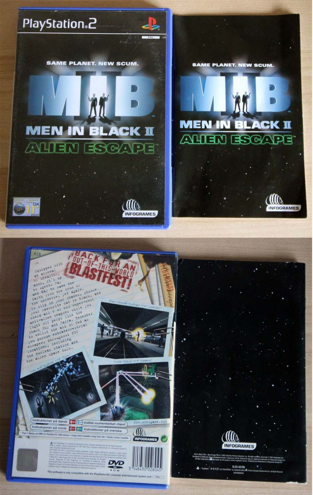 Playstation 2 - MIB: Man in Black 2 - Alien Escape (With Manual) | eBay UK