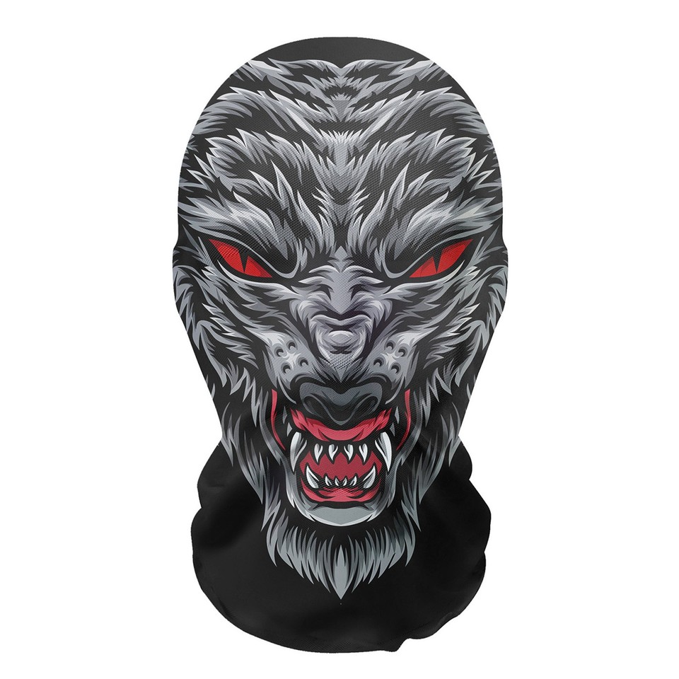 1Pcs Skull Ghost or Animal Print Full Face Masks Mesh Headgear ...