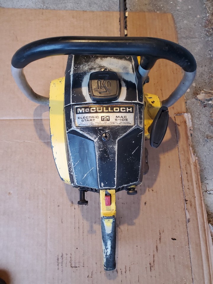 Vintage McCULLOCH 5-10E Chainsaw with Bar | eBay