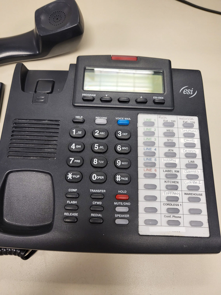 ESI 48 Key H DFP Digital Feature Business Phone X E S Class w/ Stand ...