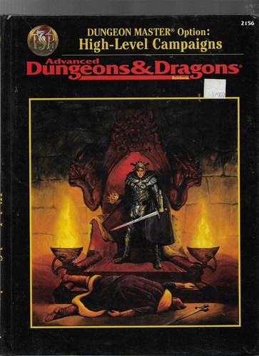 Dungeon Master Option : High-Level Campaigns by Skip Williams (1995 ...