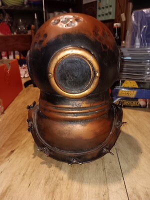 Replica Deep Sea Diving Helmet Faux Patina Bronze Mantel Countertop 9 ...