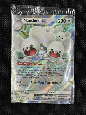 Maushold EX 155/182 Pokemon Paradox Rift Double Rare Holo SEALED MINT ...
