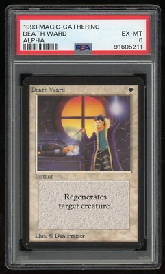 1993 MTG Magic the Gathering Card Alpha Death Ward PSA 6 TCG | eBay