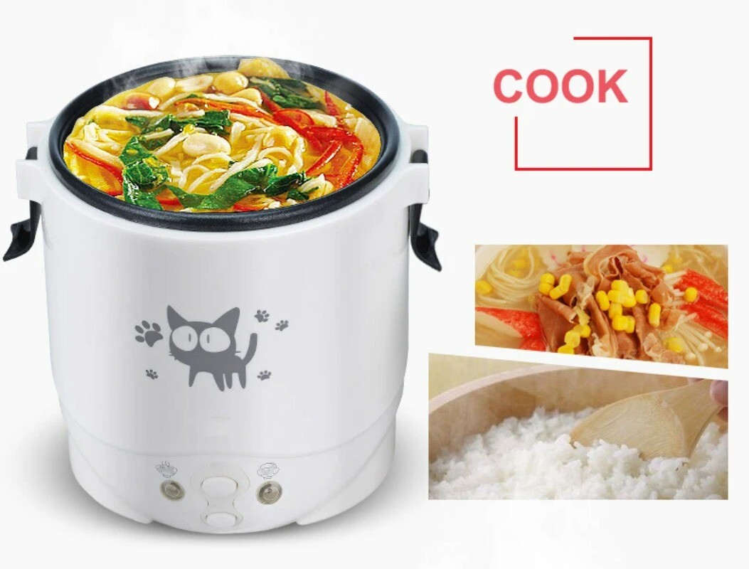 Electric Mini Rice Cooker Portable MultiCooker Household Rice Cookers ...