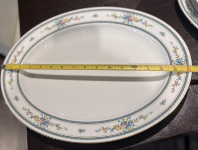 Noritake 16.25" Serving Platter Amenity 7228 Large Turkey Oval Ivory ...