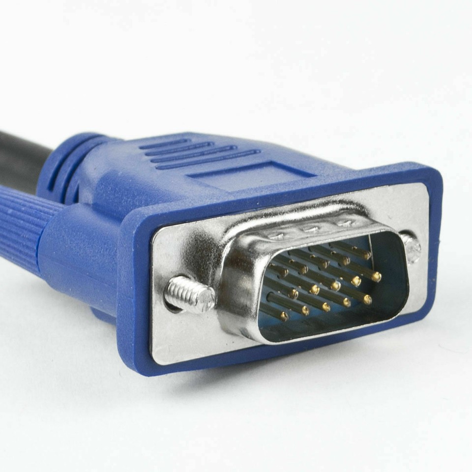 3M VGA Computer Monitor Cable 15 Pin Male to Male PC Laptop Screen Lead ...