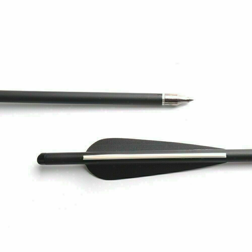 12pcs 20inch Archery Carbon Crossbow Bolts Half Moon Nock OD8.8mm ...