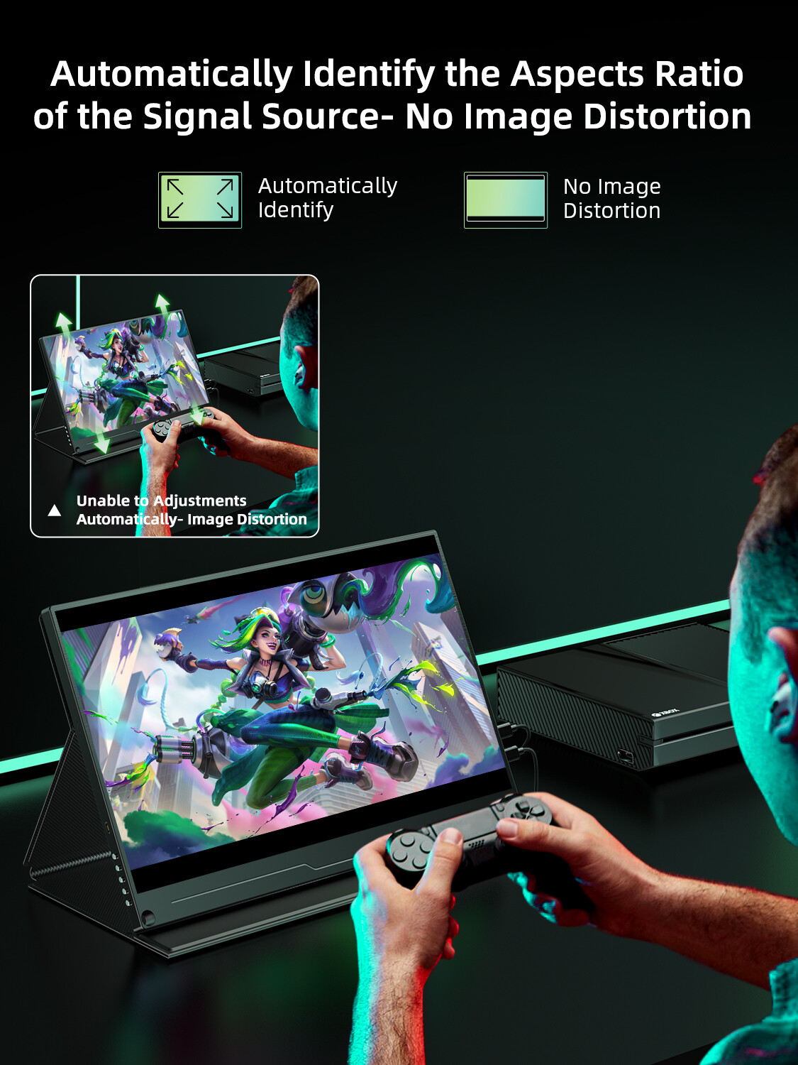 16.0" Portable Monitor 400 cd/m² Screen USB C Display HDMI 2560*1600 ...