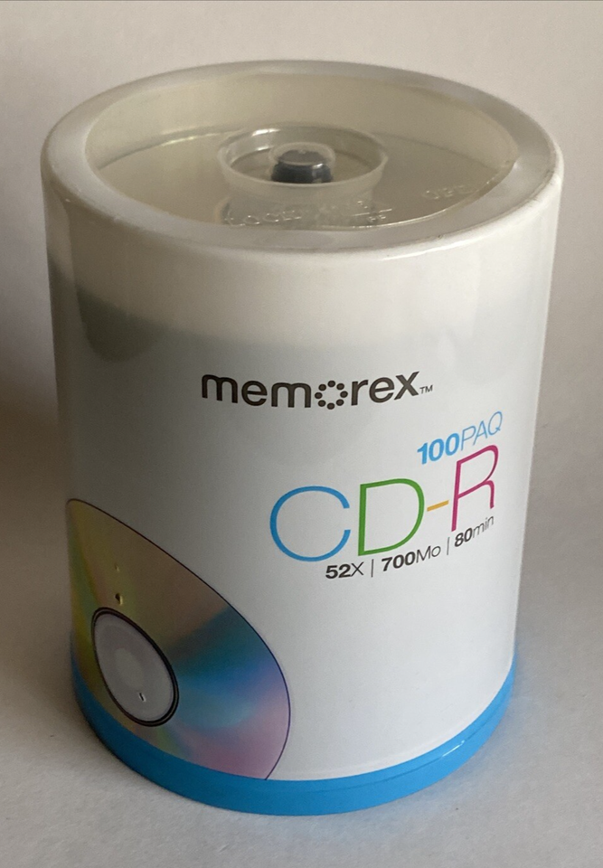 Memorex CD-R Digital Media 52X 700 MB 80 Minutes 100 Pack Spindle ...