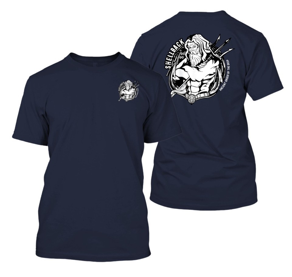 Navy Shellback Line Crossing Equator Neptune's Domain Shellback Unisex ...
