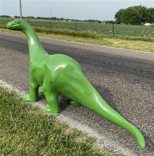 Sinclair Dinosaur, Gas Station Pump Sign, Cast Aluminum Statue, Yard ...