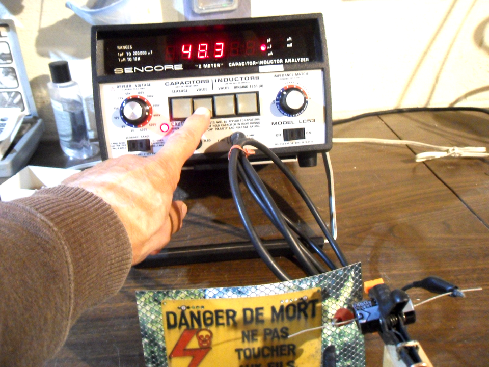 Working (but not quite normal) Sencore LC53 Z-meter Capacitor-Inductor ...